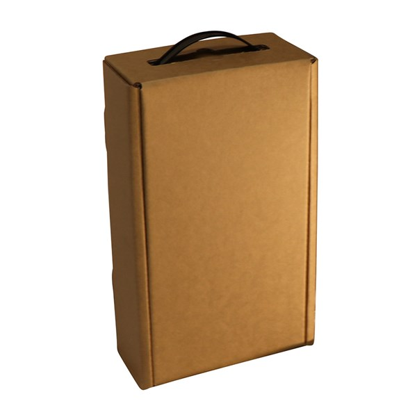 Australian Made 2 bottle carry case with handle and internal separator ...